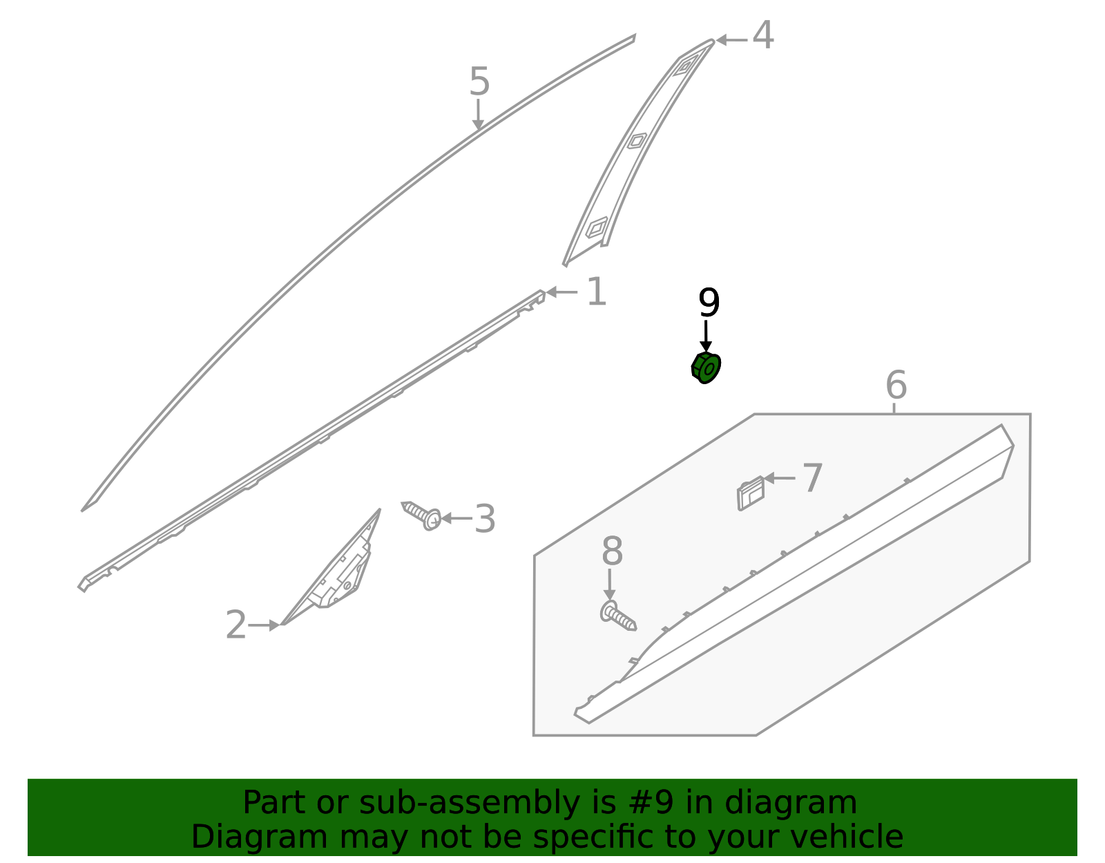 Genuine OEM Body Side Molding Nut Part# 86355-3E000 Fits 2006-2025 ...