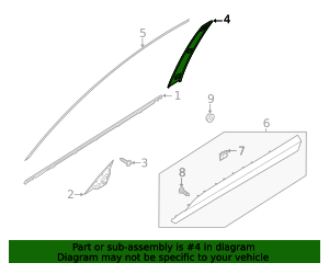2020-2025 Hyundai Palisade Door Applique 82250-S8000 | OEM Parts Online