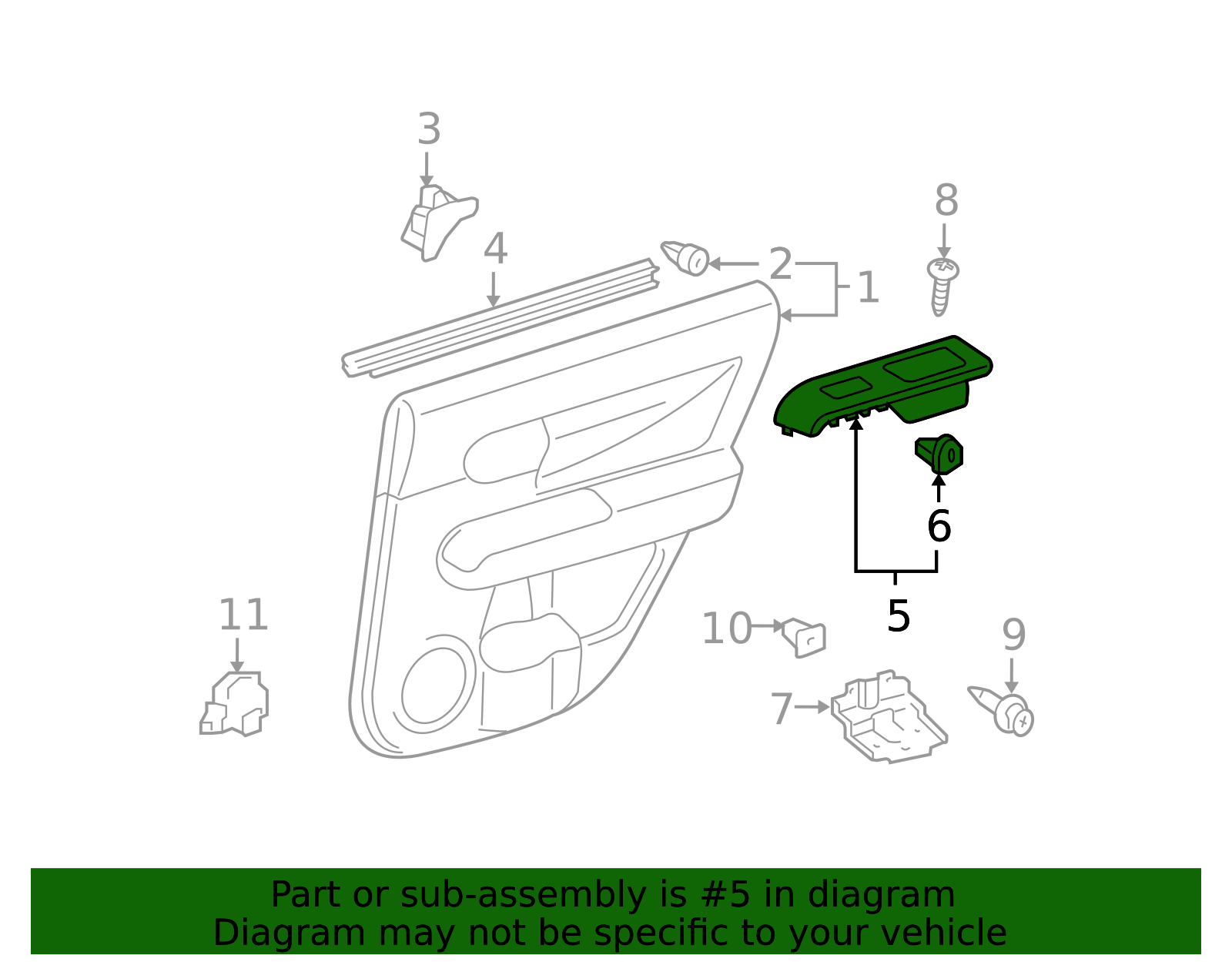 74272-12310-B0 - High-Quality Door Switch Trim Panel for 2008-2015 ...
