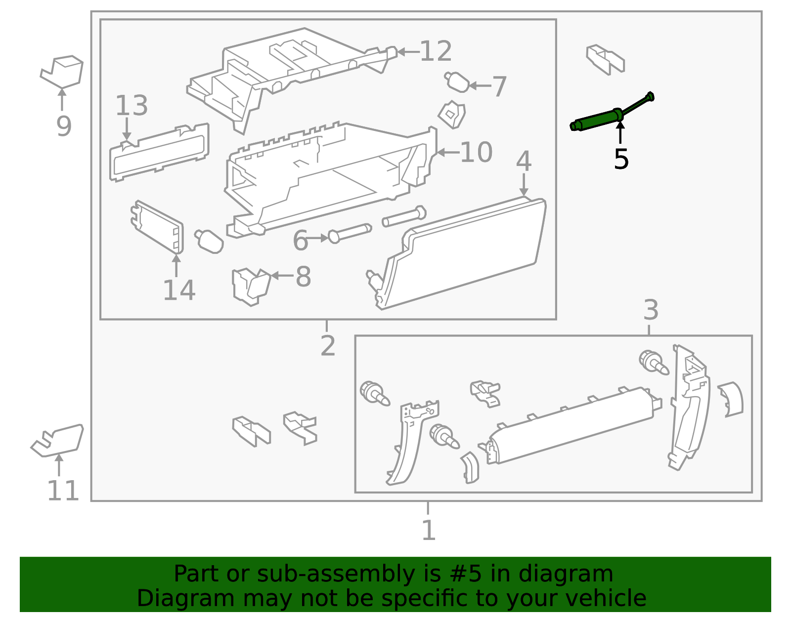 55054-35030 - High-Quality Glove Box Support for 2010-2024 Toyota ...