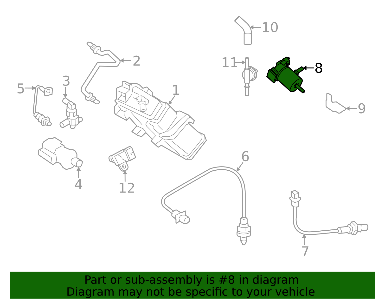 28910-2S000 - Hyundai Vapor Canister Purge Solenoid 2020-2025 Hyundai ...