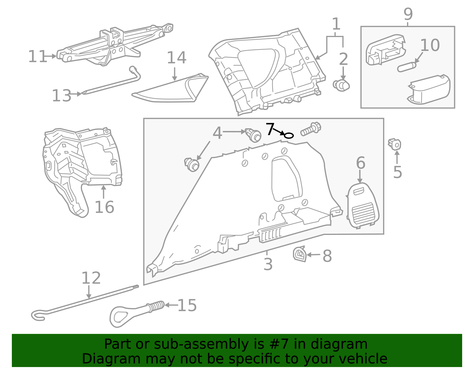 2014-2018 Toyota RAV4 Tie Down Hook 62423-0R010-C1 | MotorMotor