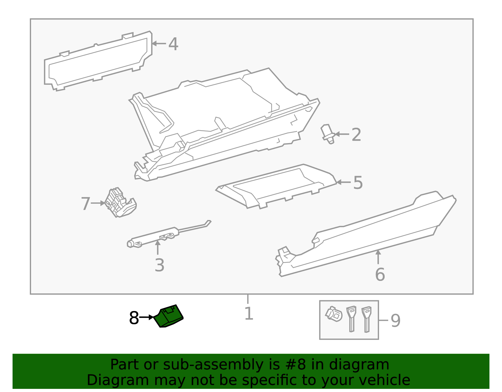 55569-06030-E0 - High-Quality Glove Box Lock Cylinder Cover for 2019 ...