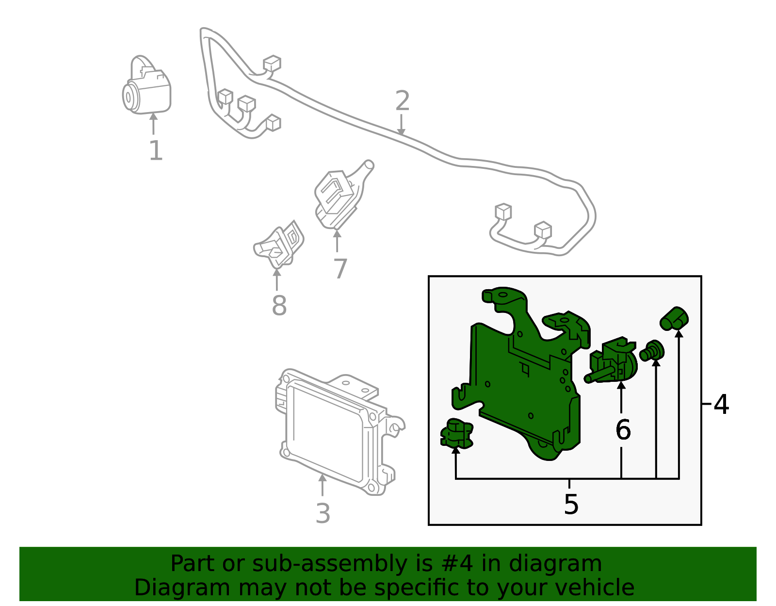 36801-T6Z-A11 - Mount Bracket 2021-2025 Honda | Honda Parts Online