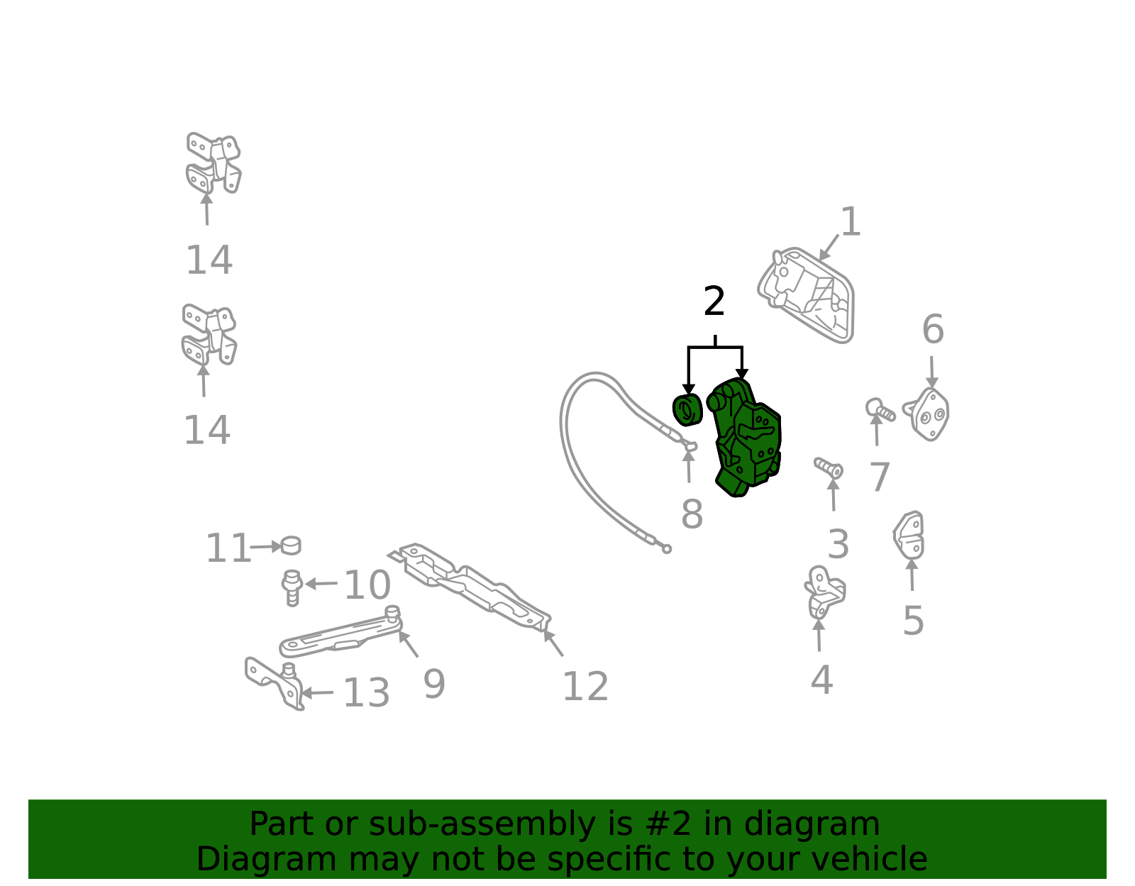 Lock Assembly 69110-60202 | OEM Parts Online
