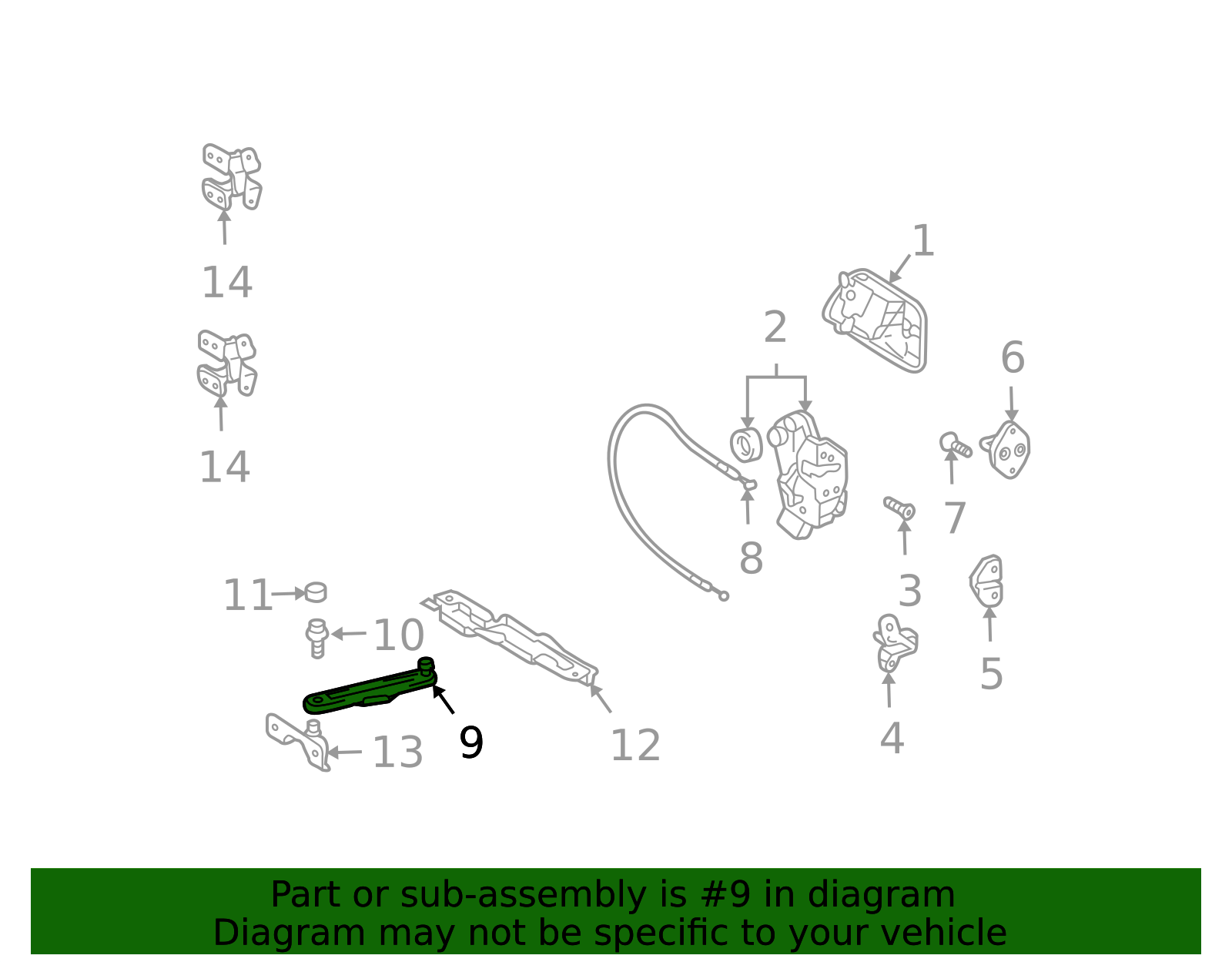 2005-2009 Lexus GX470 Door Check 69609-60020 | AutoNationParts.com