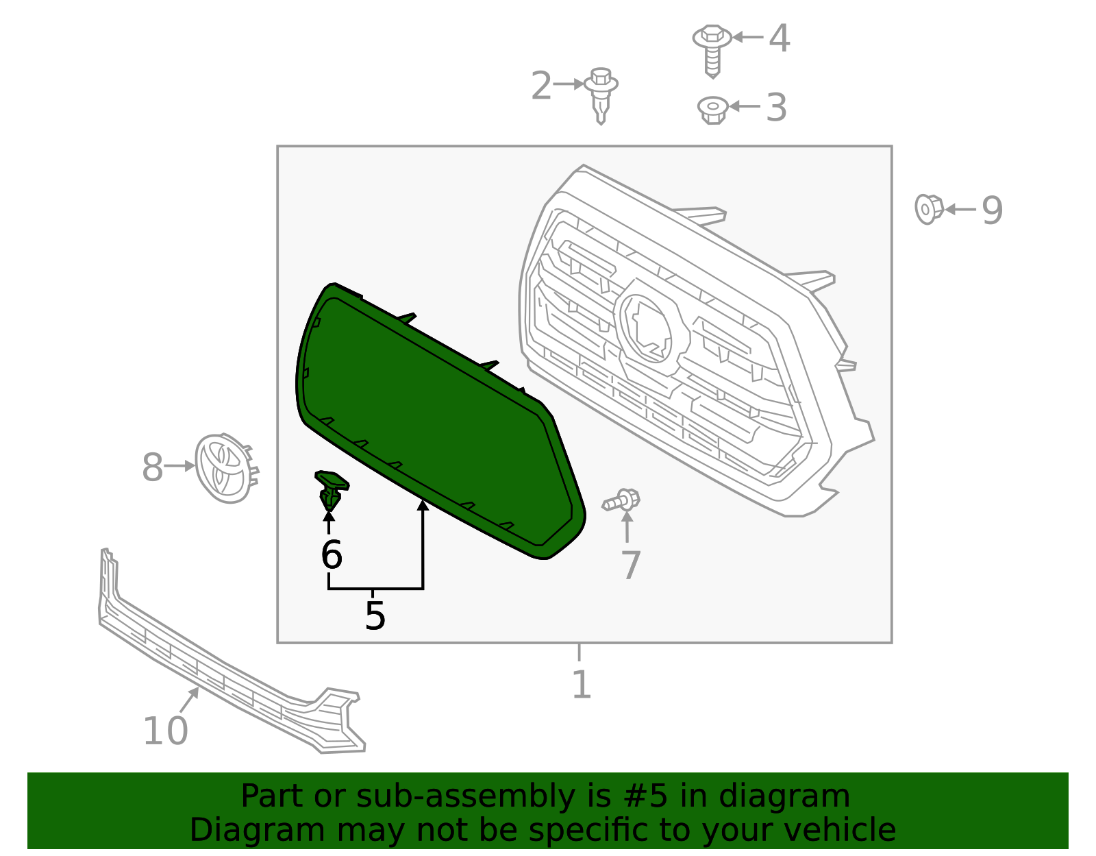 Grille Molding - Sleek OEM Front End Finish | AutoNation Parts
