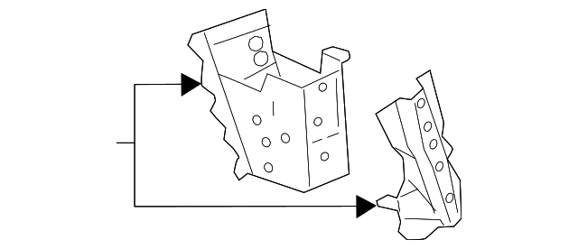 2019-2025 GM Driver Side Front Compartment Inner Side Rail Extension ...