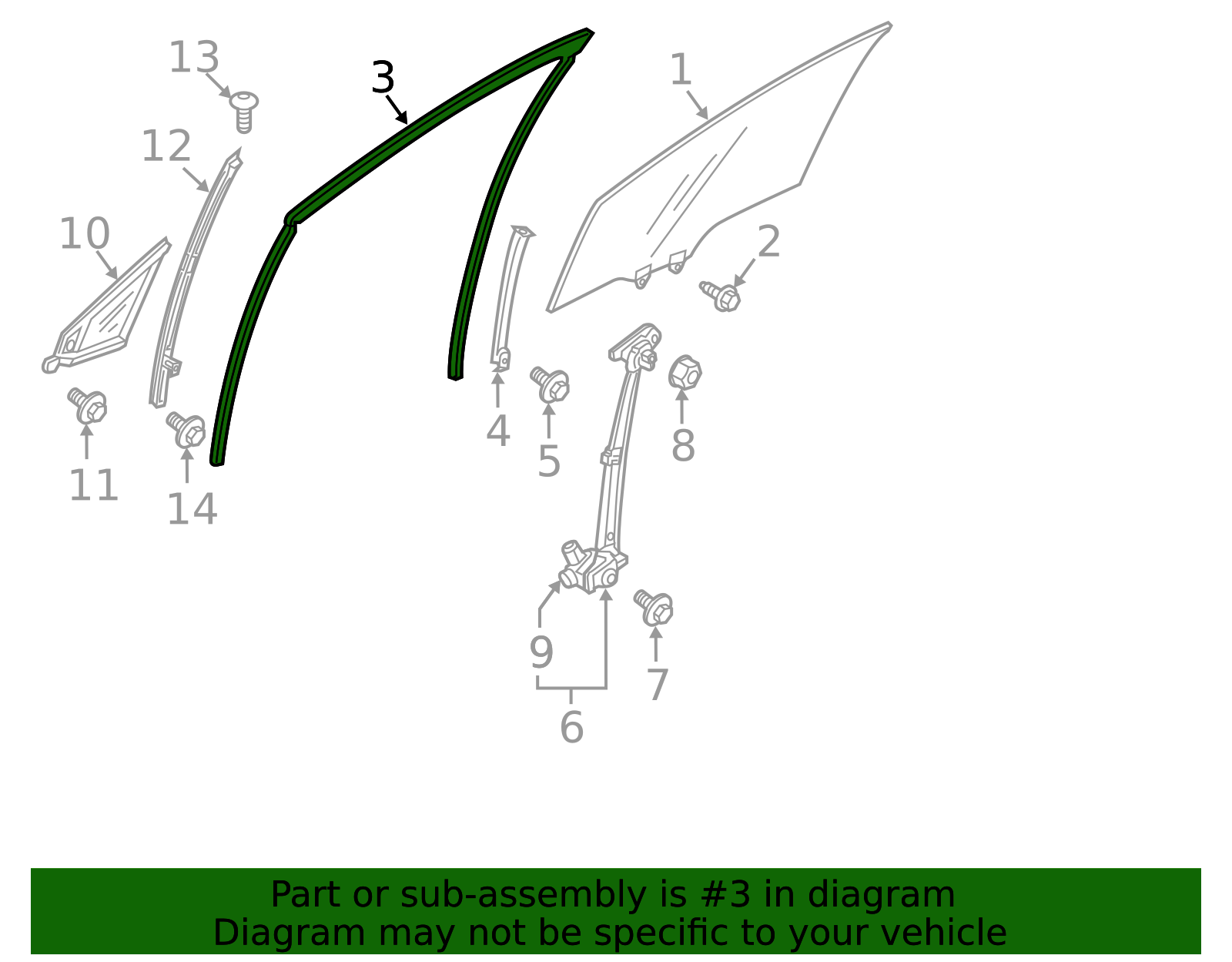Window Channel - Smooth Window Travel 72235-TRT-A01 | AutoNation Parts