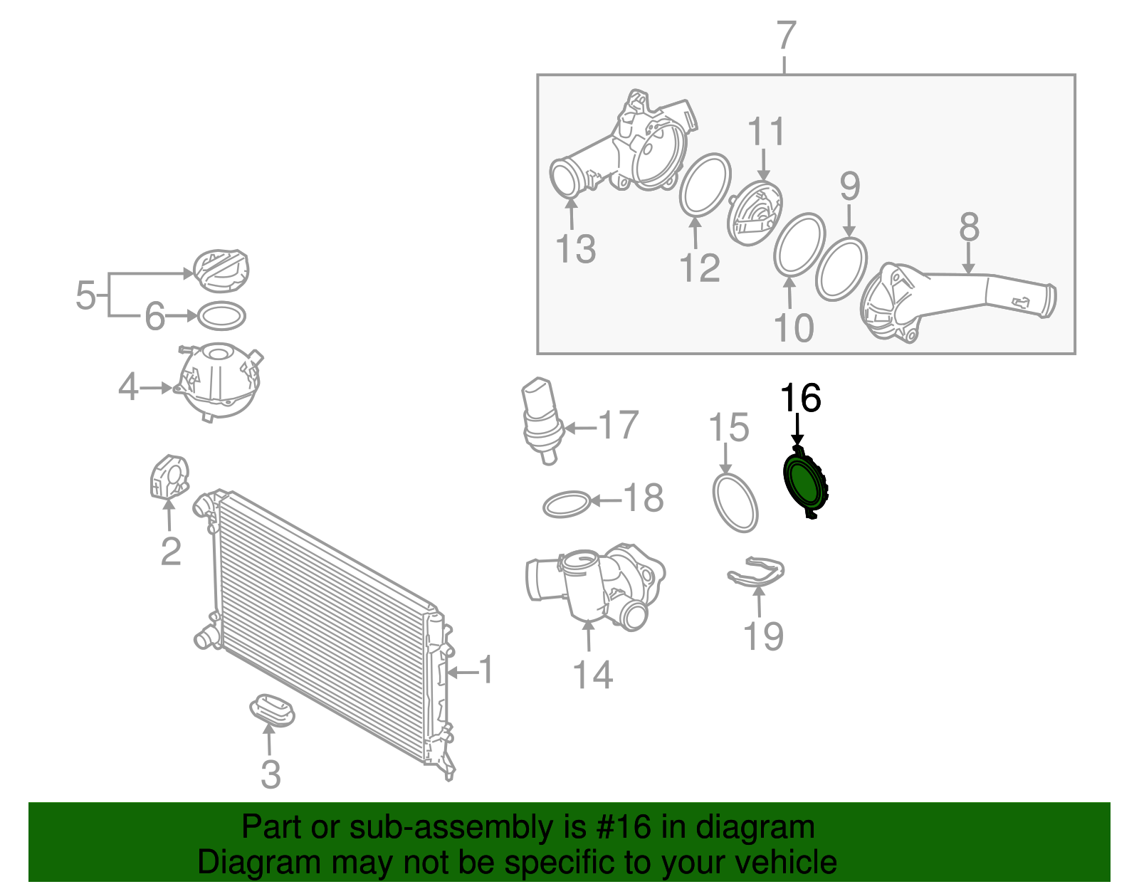 2005-2014 Volkswagen Flange Ring 07K-109-163-A | OEM Parts Online