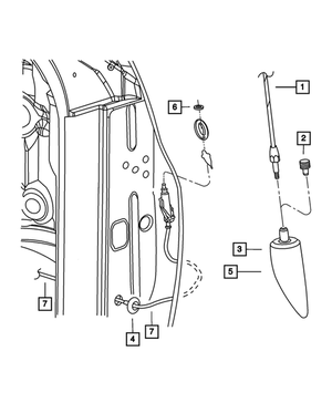 5064395AF - Antenna Adapter | The Official Mopar eStore