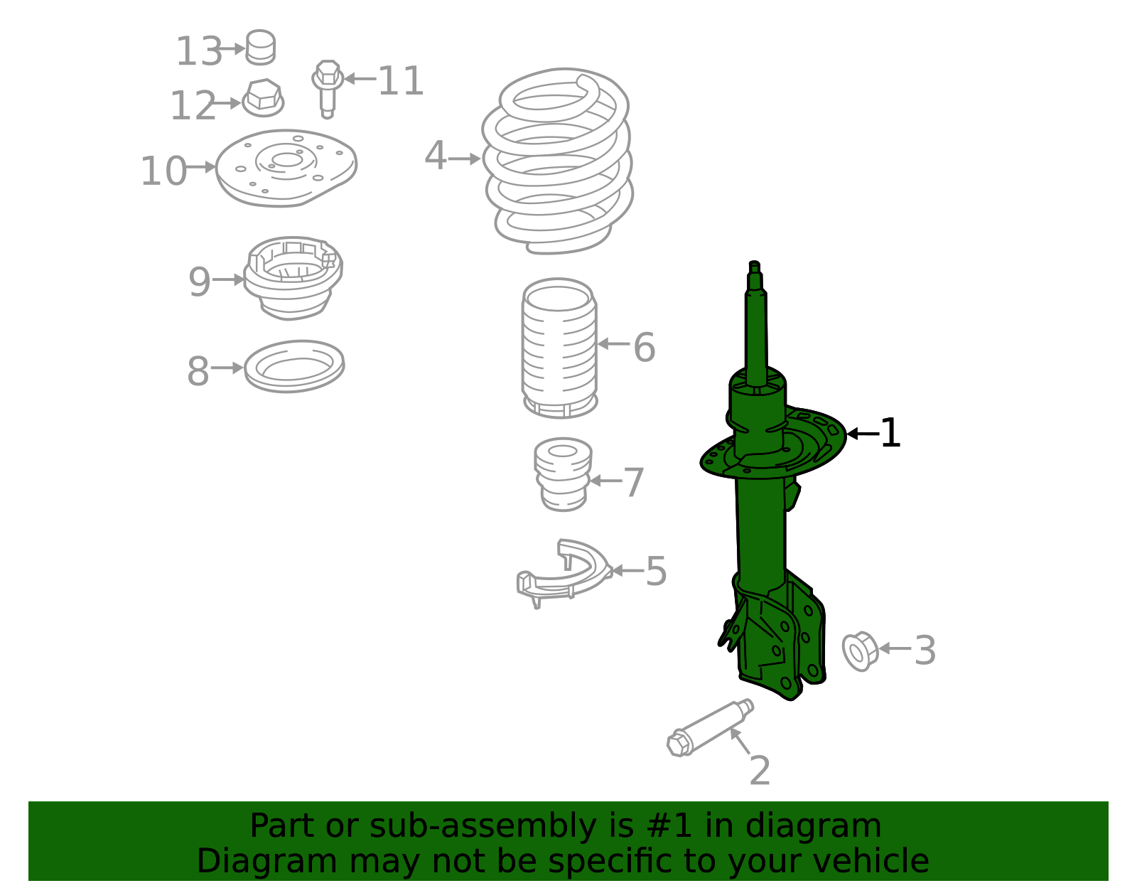 2019-2023 Lincoln Nautilus | Shock Absorber Assembly Front | AST-806098 ...