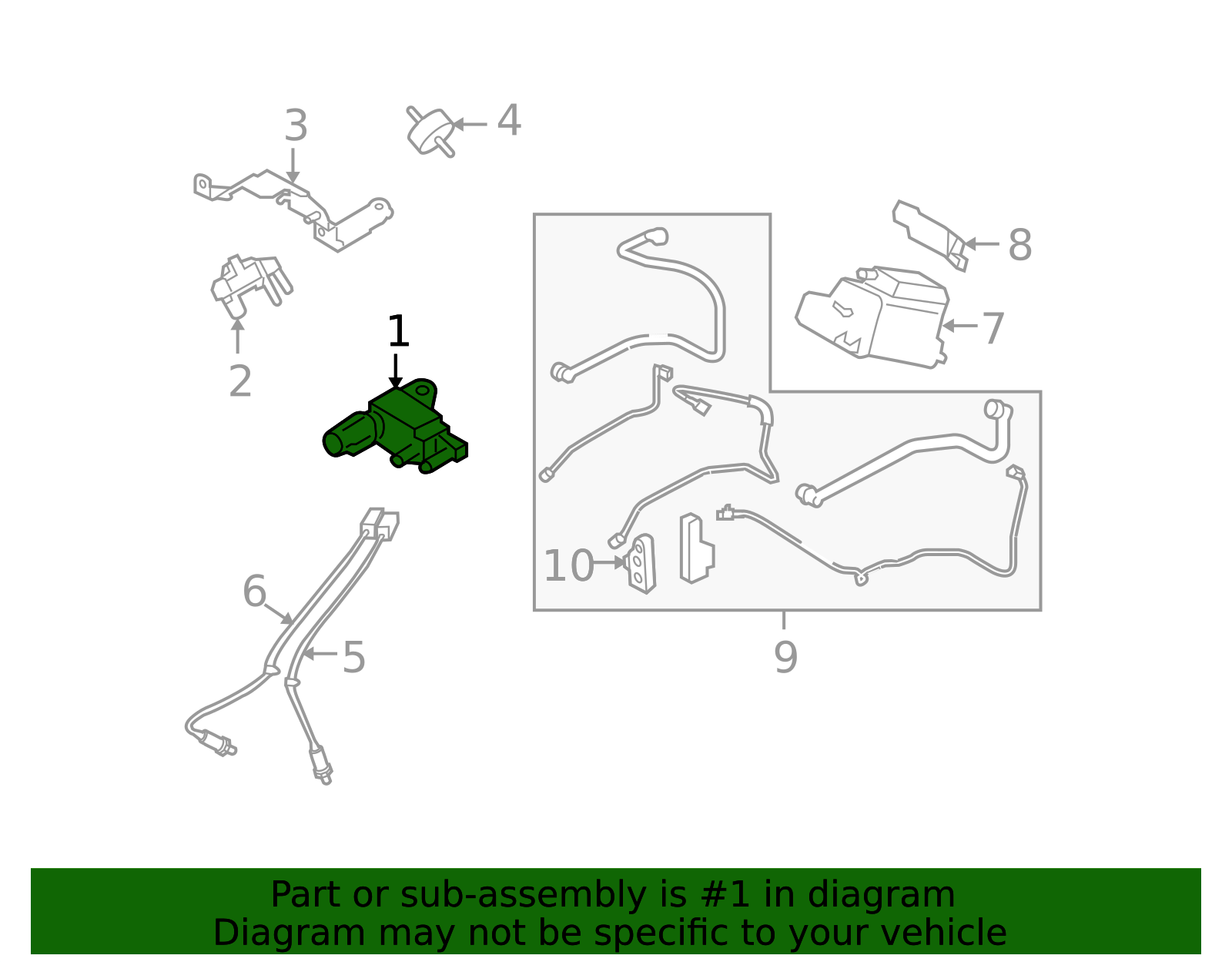 16102AA480 - Solenoid Valve - 2007-2014 Subaru | World OEM Parts Subaru
