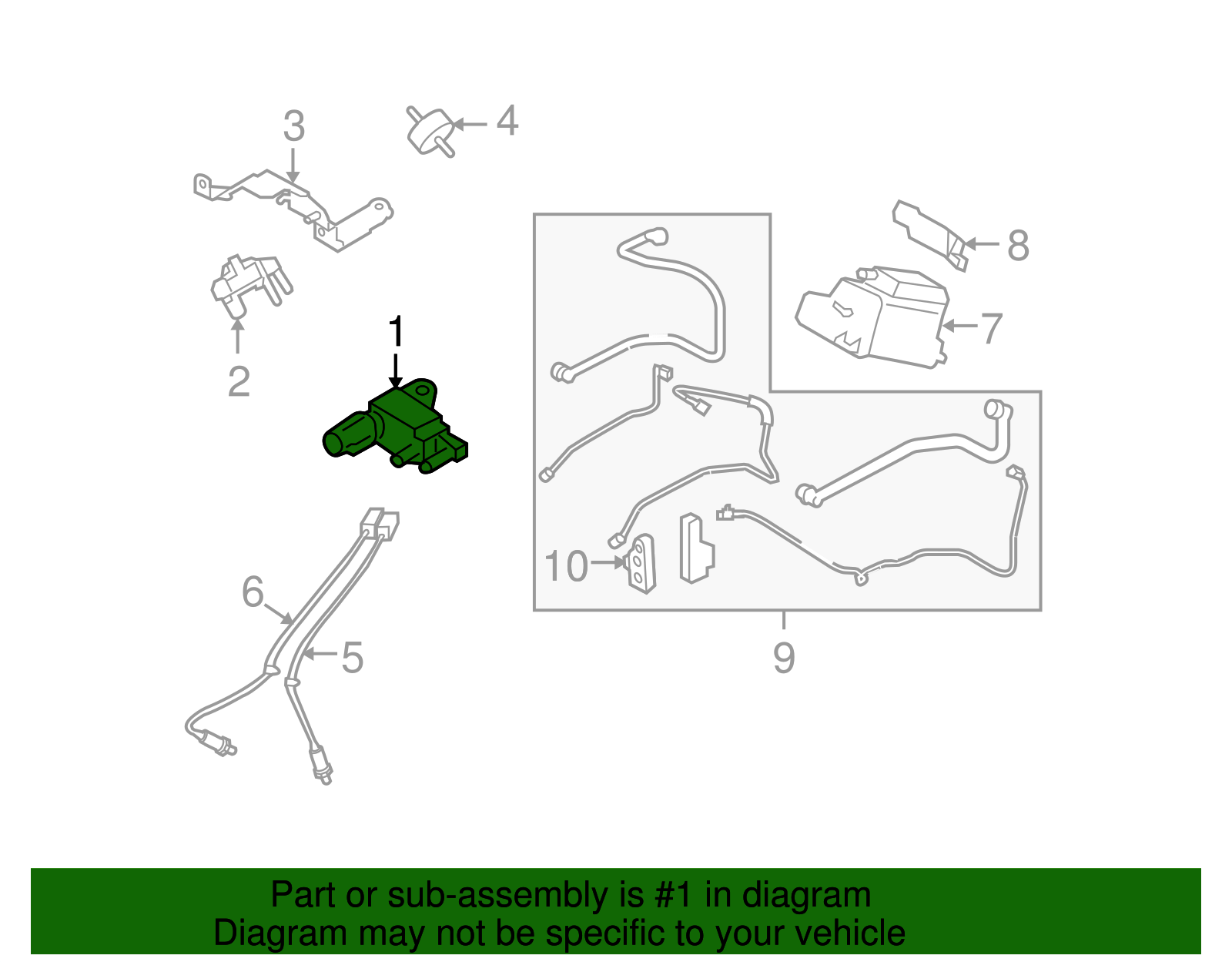16102AA480 - Solenoid Valve - 2007-2014 Subaru | World OEM Parts Subaru
