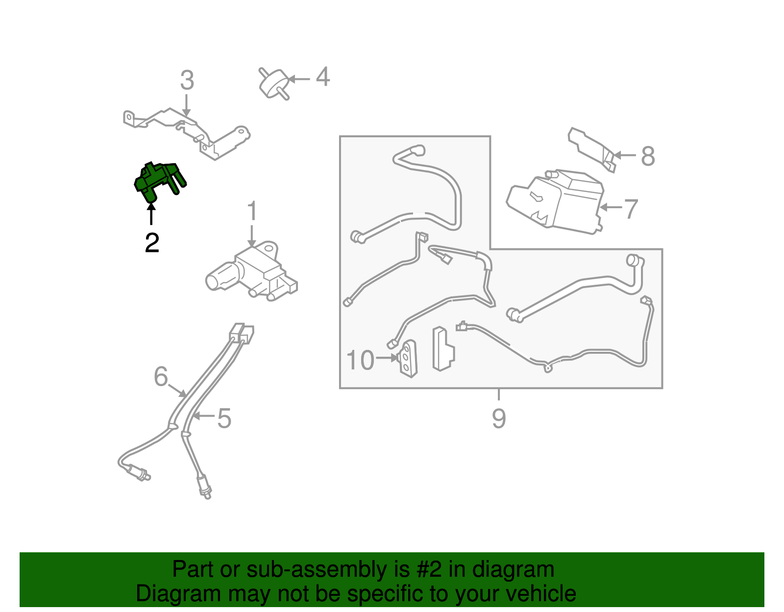 2007-2014 Subaru Solenoid Valve 16102AA470 | OEM Parts Online