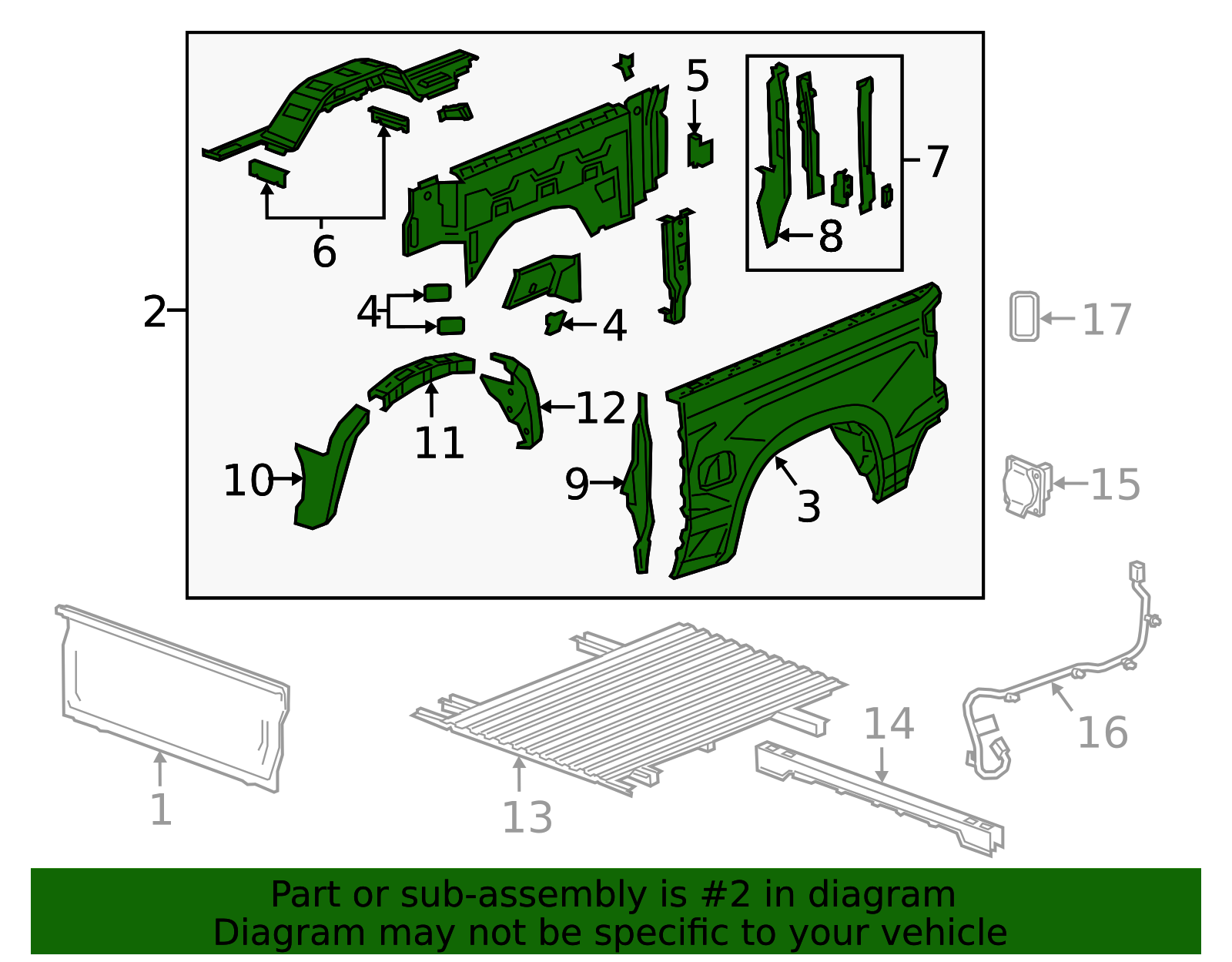 2019-2024 GMC Side Panel 85654556 GM | GMPartsDirect.com