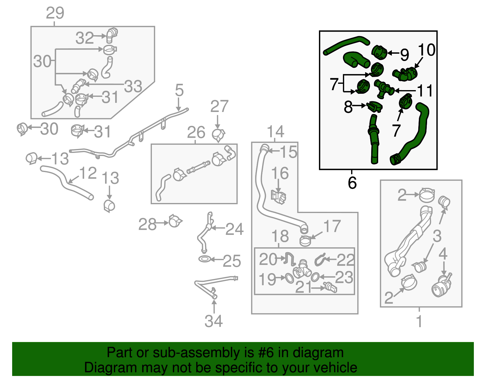 2005-2014 Volkswagen Hose & Tube Assembly 1K0-122-157-GT | vwpartscenter
