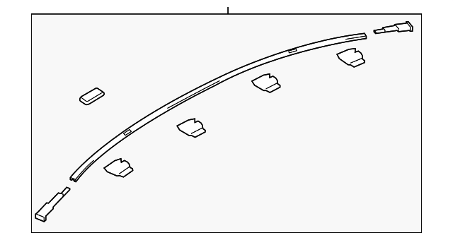 2014-2021 Mazda 6 Roof Molding GHY1-50-9L0 | RealMazdaParts.com