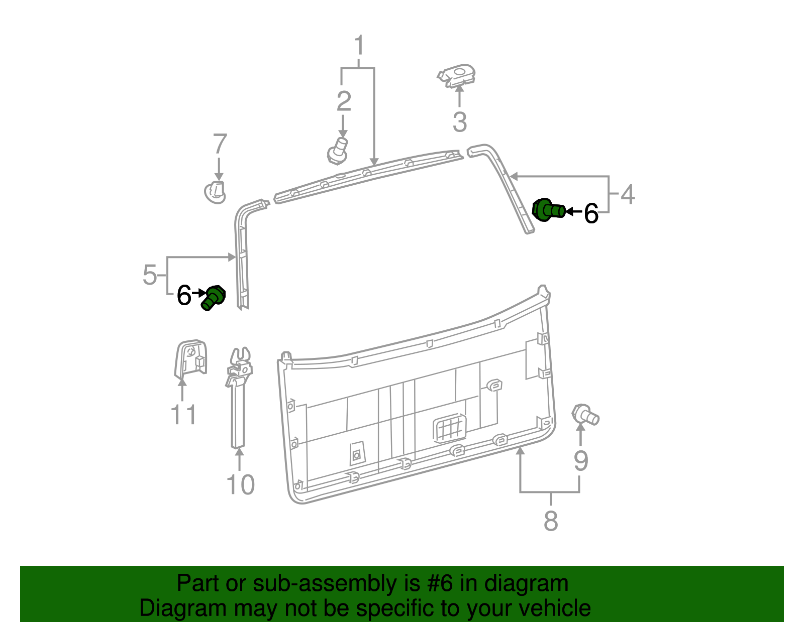 90467-A0005 - Door Trim Panel Single Clip 2001-2025 Toyota | Longo ...