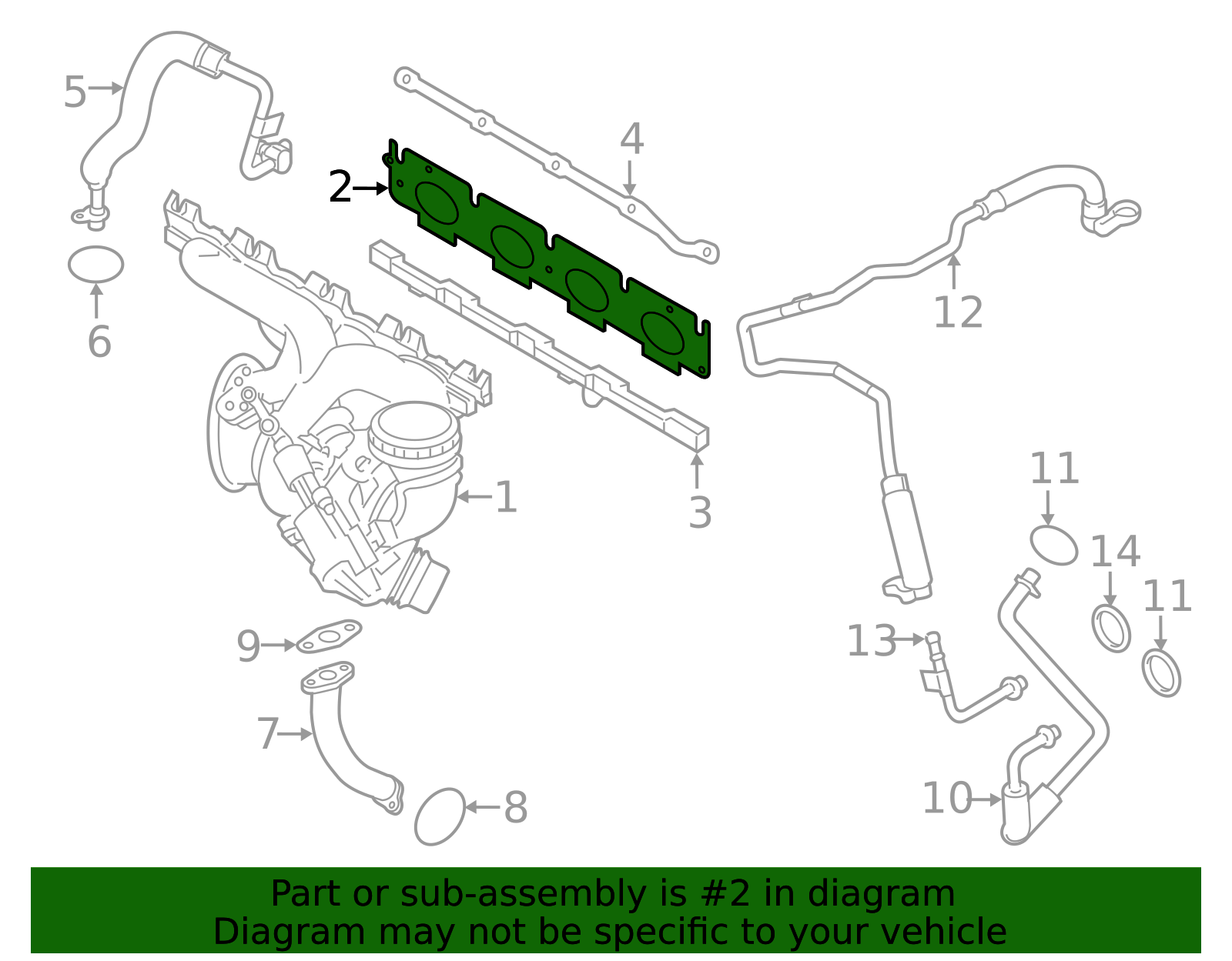 11-62-7-617-523 - High-Quality Exhaust Manifold Gasket for 2014-2022 ...