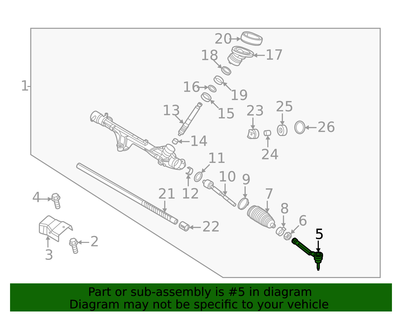 56825-L1000 - Outer Tie Rod 2021-2024 Kia K5 | Kia.Parts Store