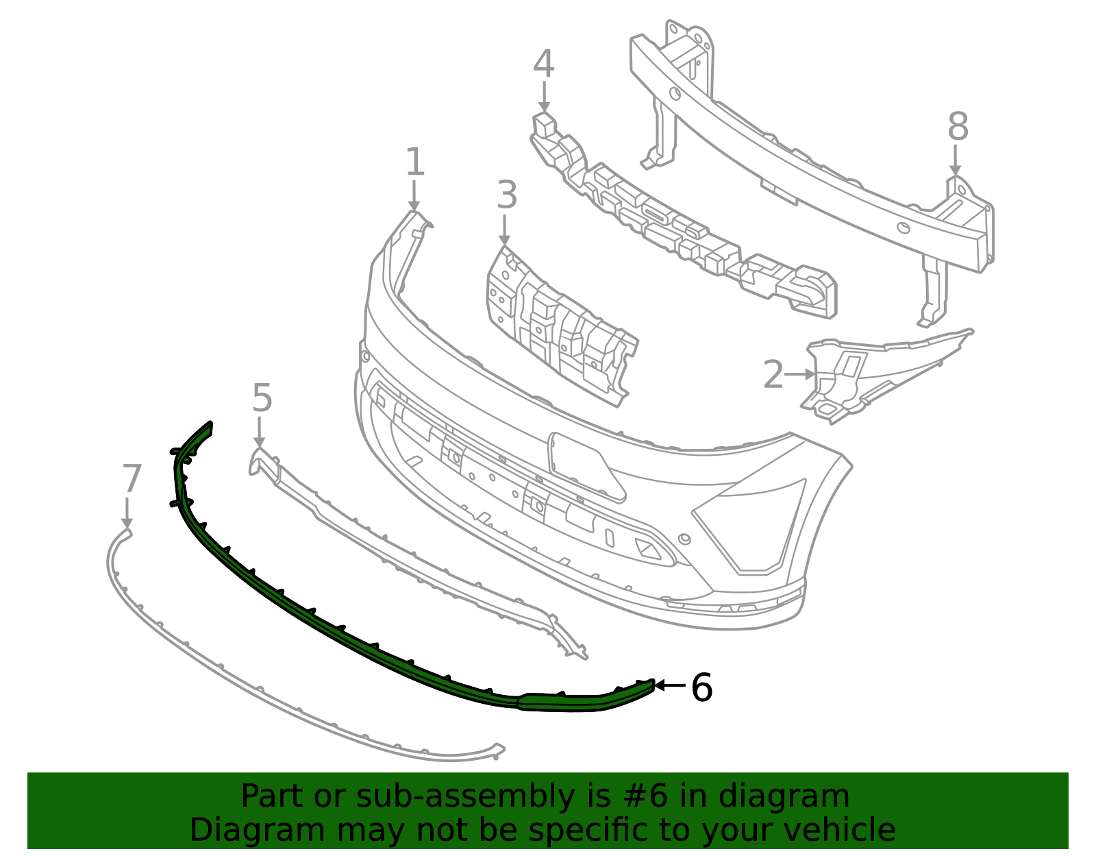 2024-2025 Hyundai Kona Electric Molding 86569-BF000-CA | QuirkParts