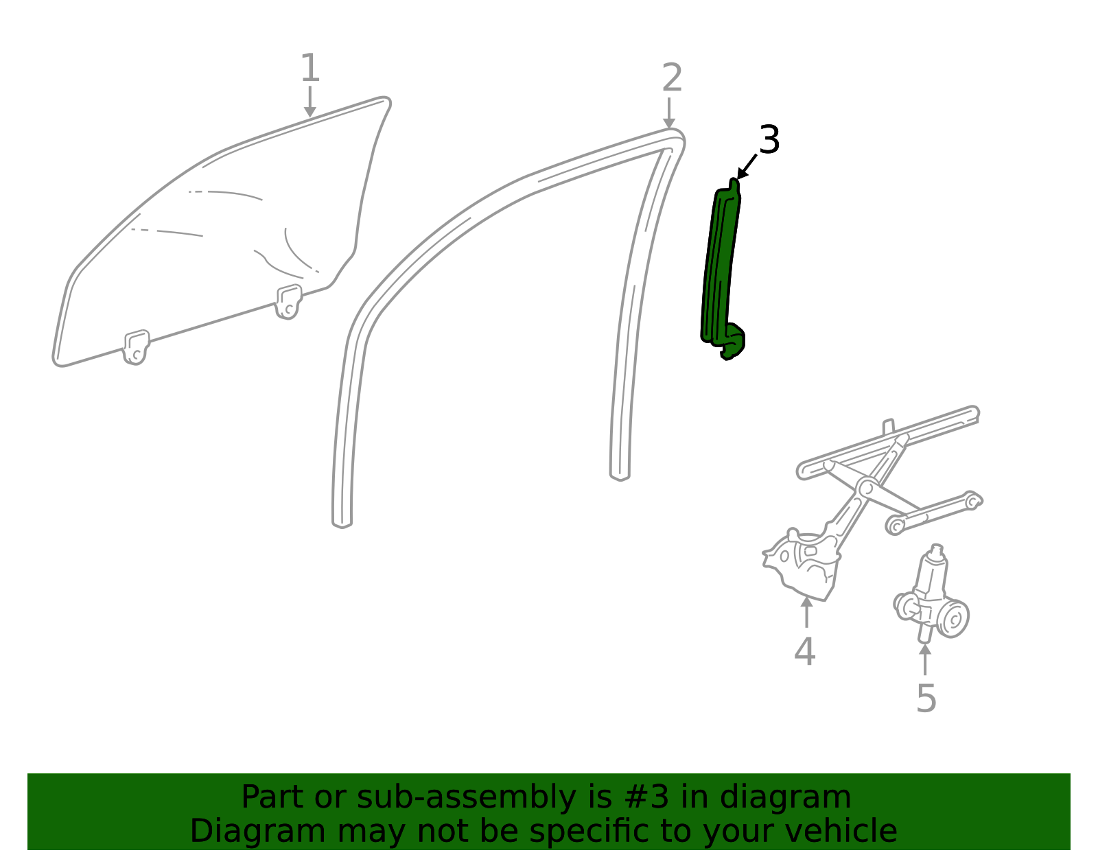 67404-60110 - High-Quality Guide Channel for 2008-2021 Lexus LX570 ...