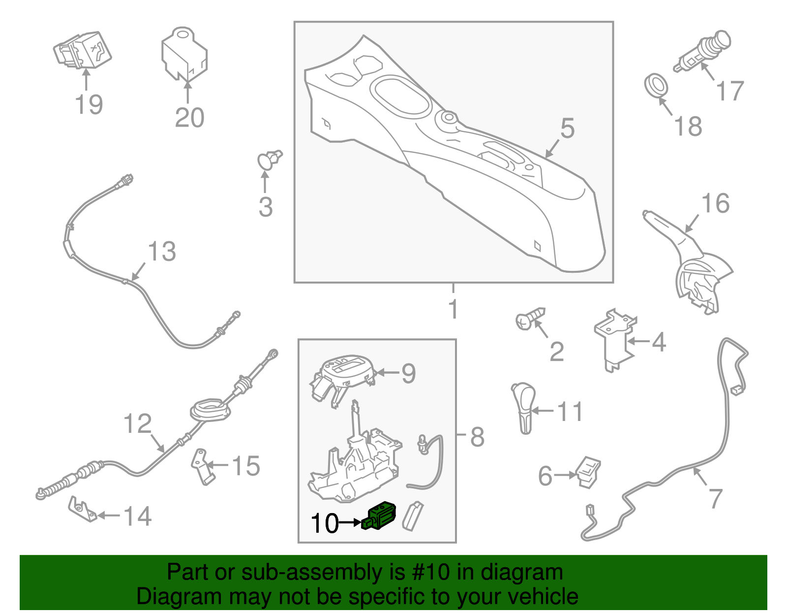 34970-1HK4A - Shift Interlock Solenoid 2013-2019 Nissan | Official ...