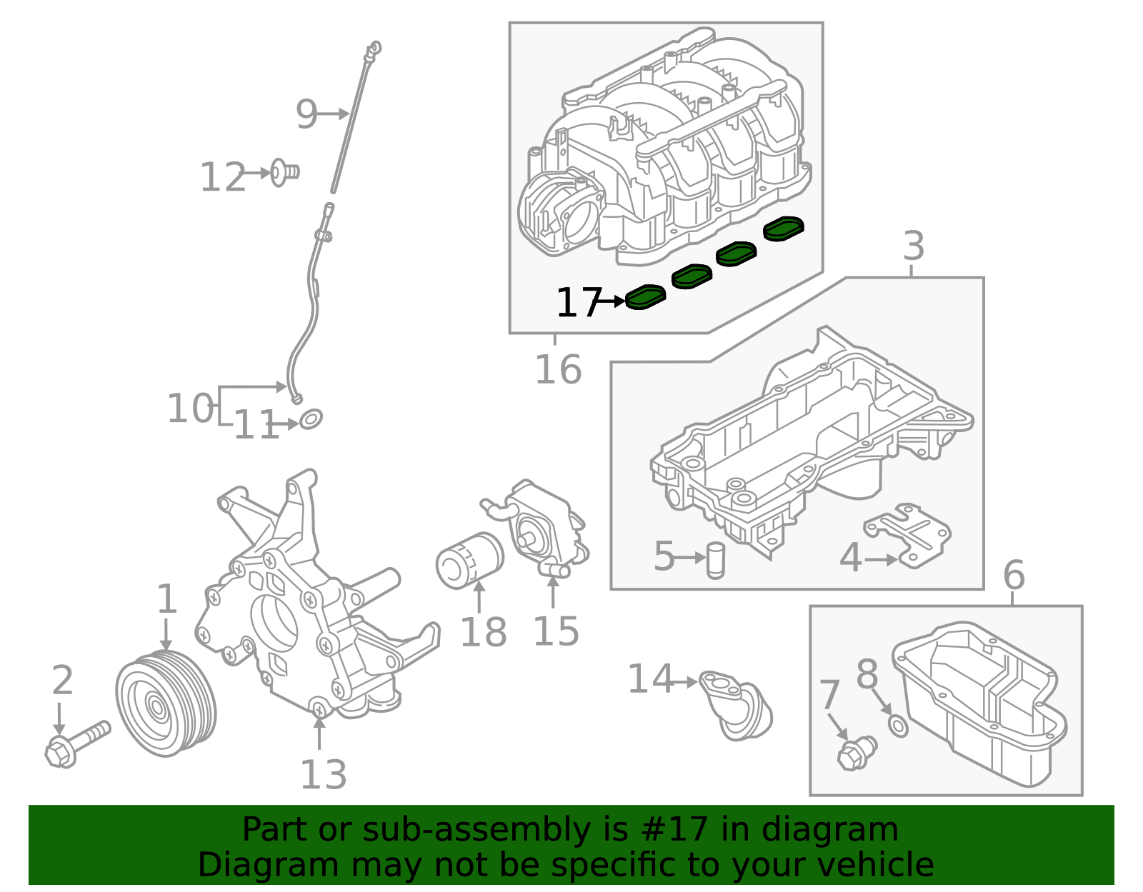 14035-1LA0A - Manifold Gasket Official Nissan Parts Store