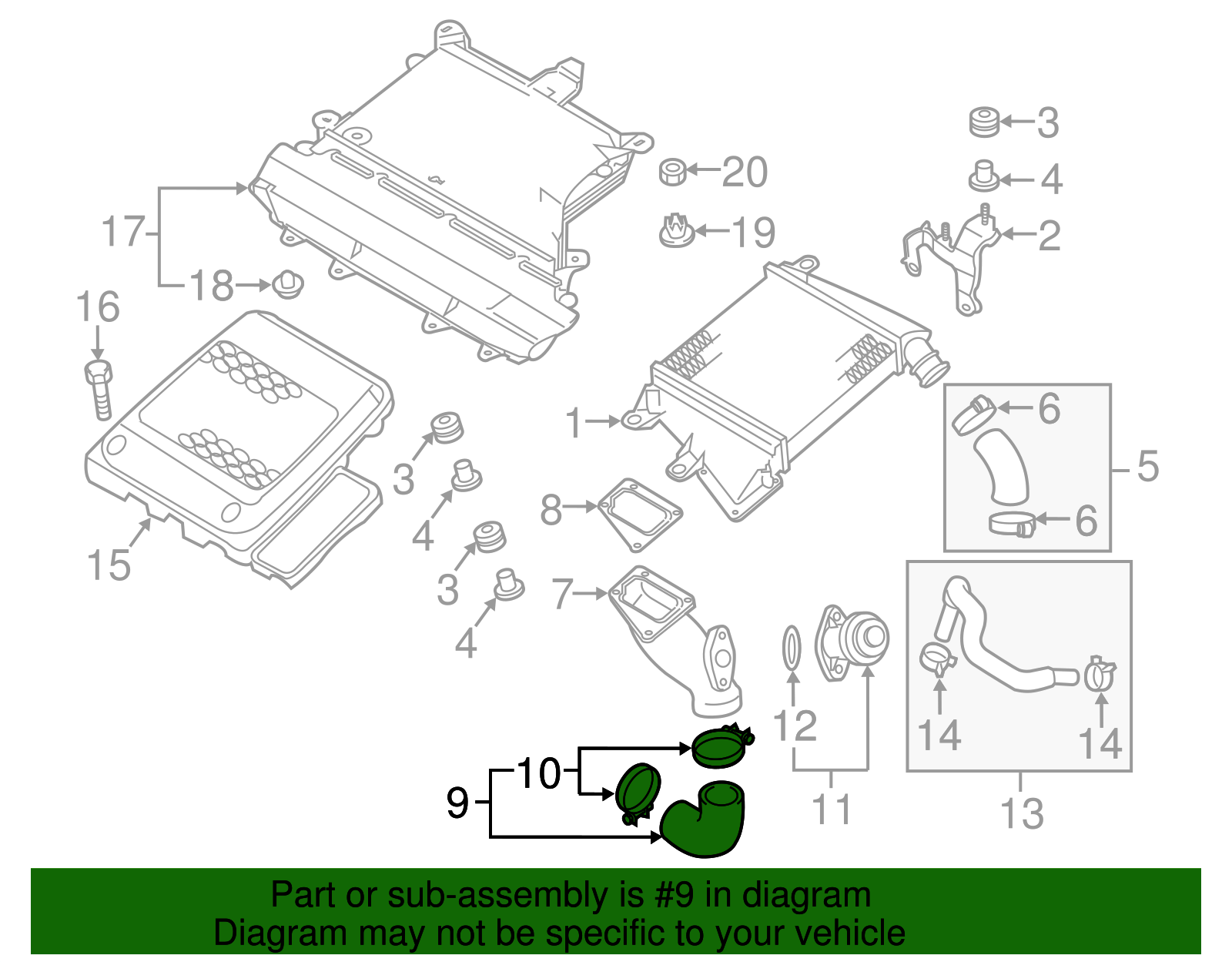 L33X-13-770B - Intake Hose - 2006-2013 Mazda | Mazda Parts Factor