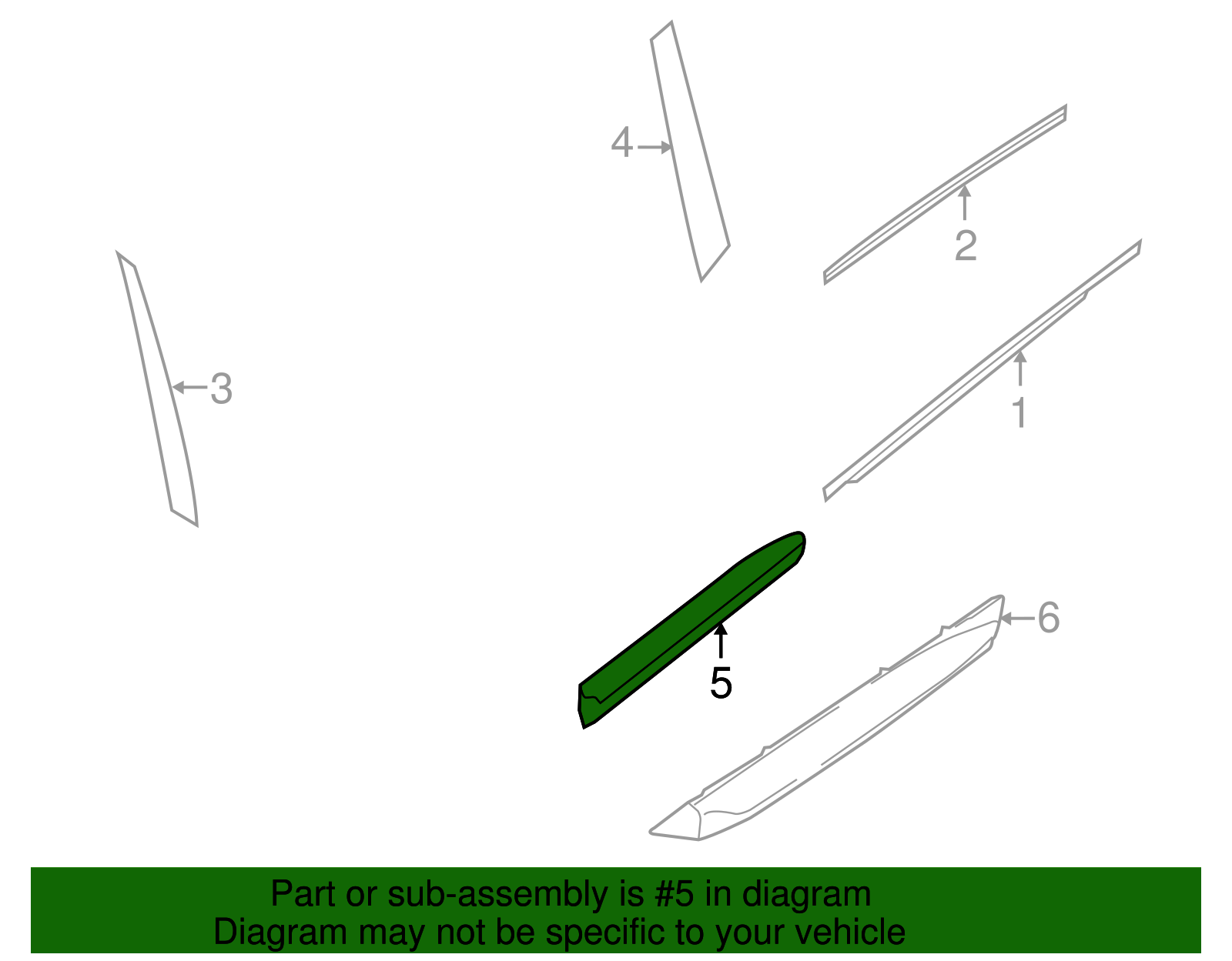 82870-1A68A - Side Molding 2019-2020 Infiniti QX60 | INFINITI Parts ...