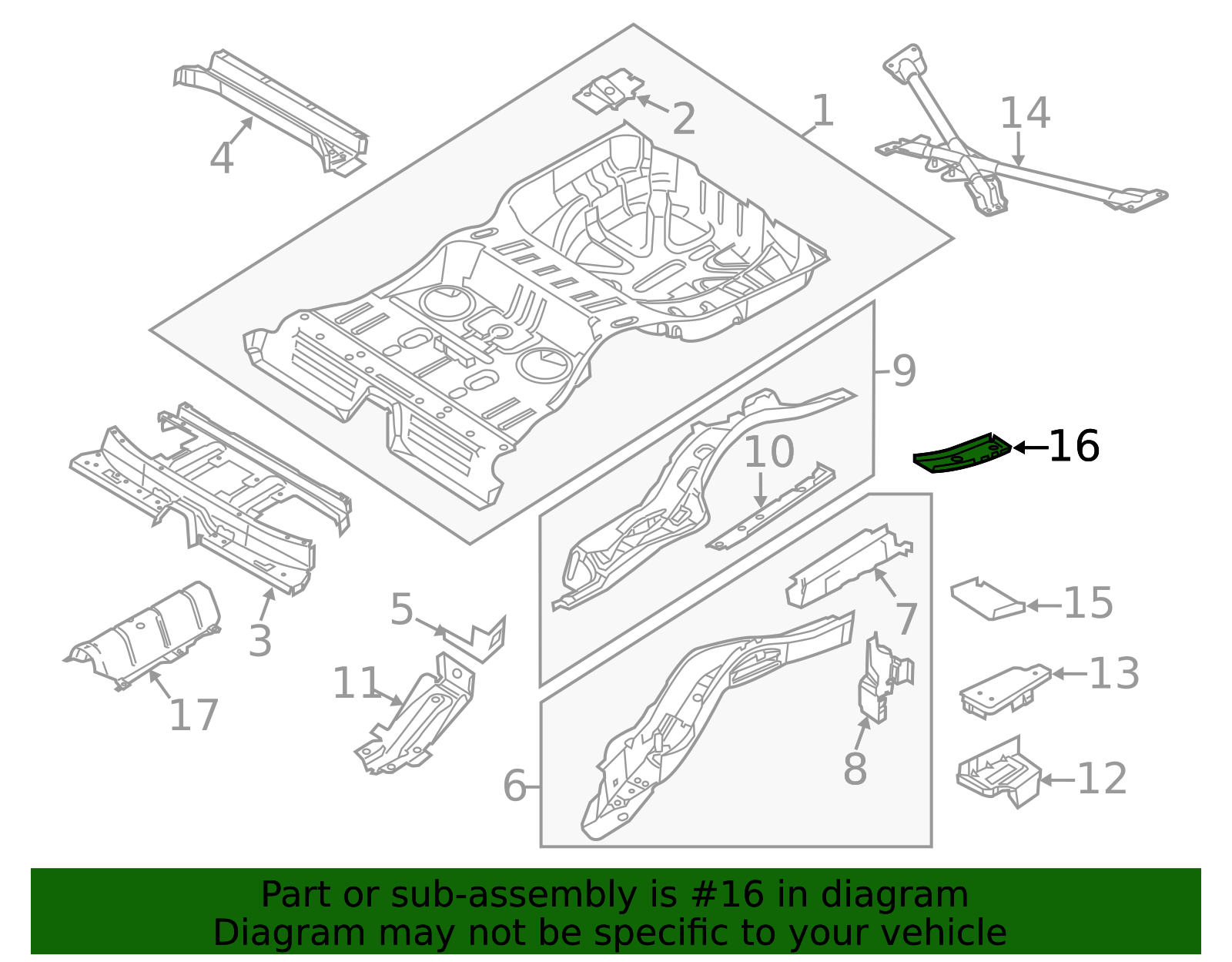 2009-2019 Ford | Rear Rail Assembly Upper Reinforced | 8A8Z-74102B40-B ...