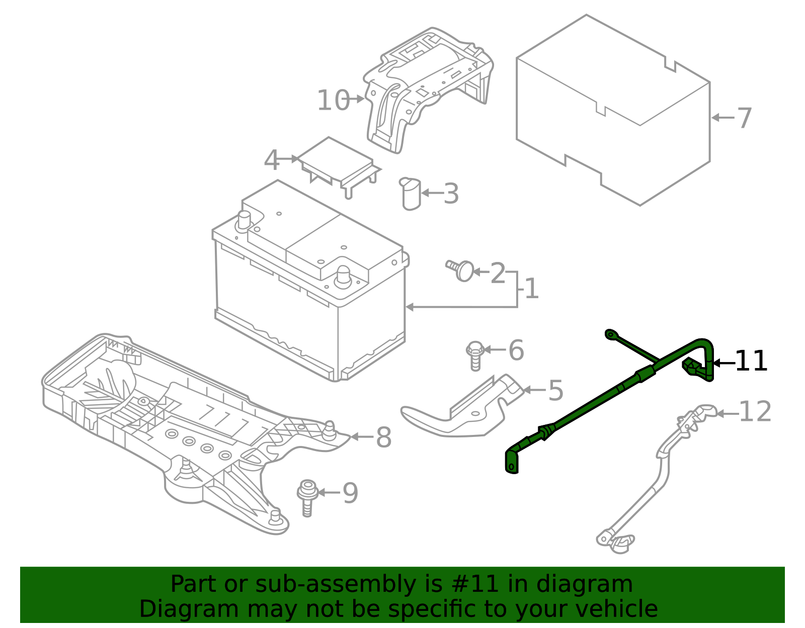 Battery Cable 3QG-971-793-D - Reliable Power Connections | AutoNation Parts