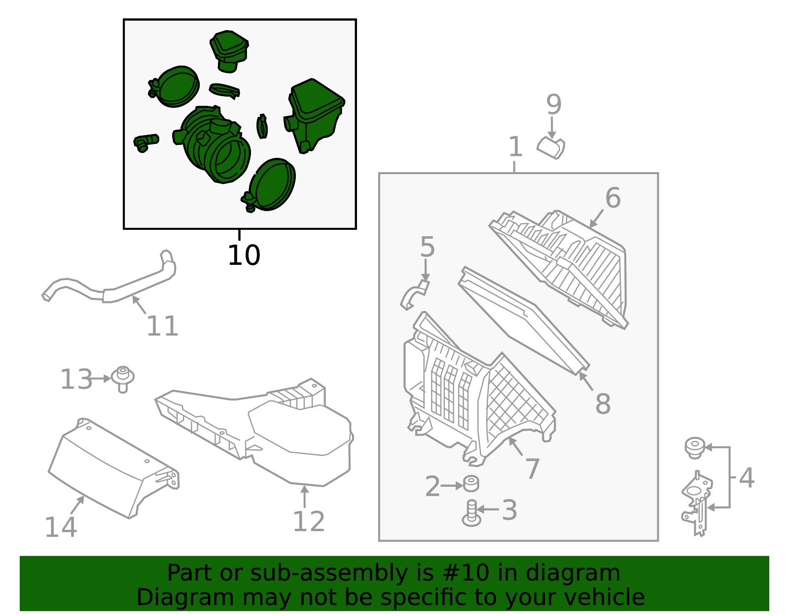 2014-2015 Kia Sorento Intake Hose 28130-2W100 | TascaParts.com