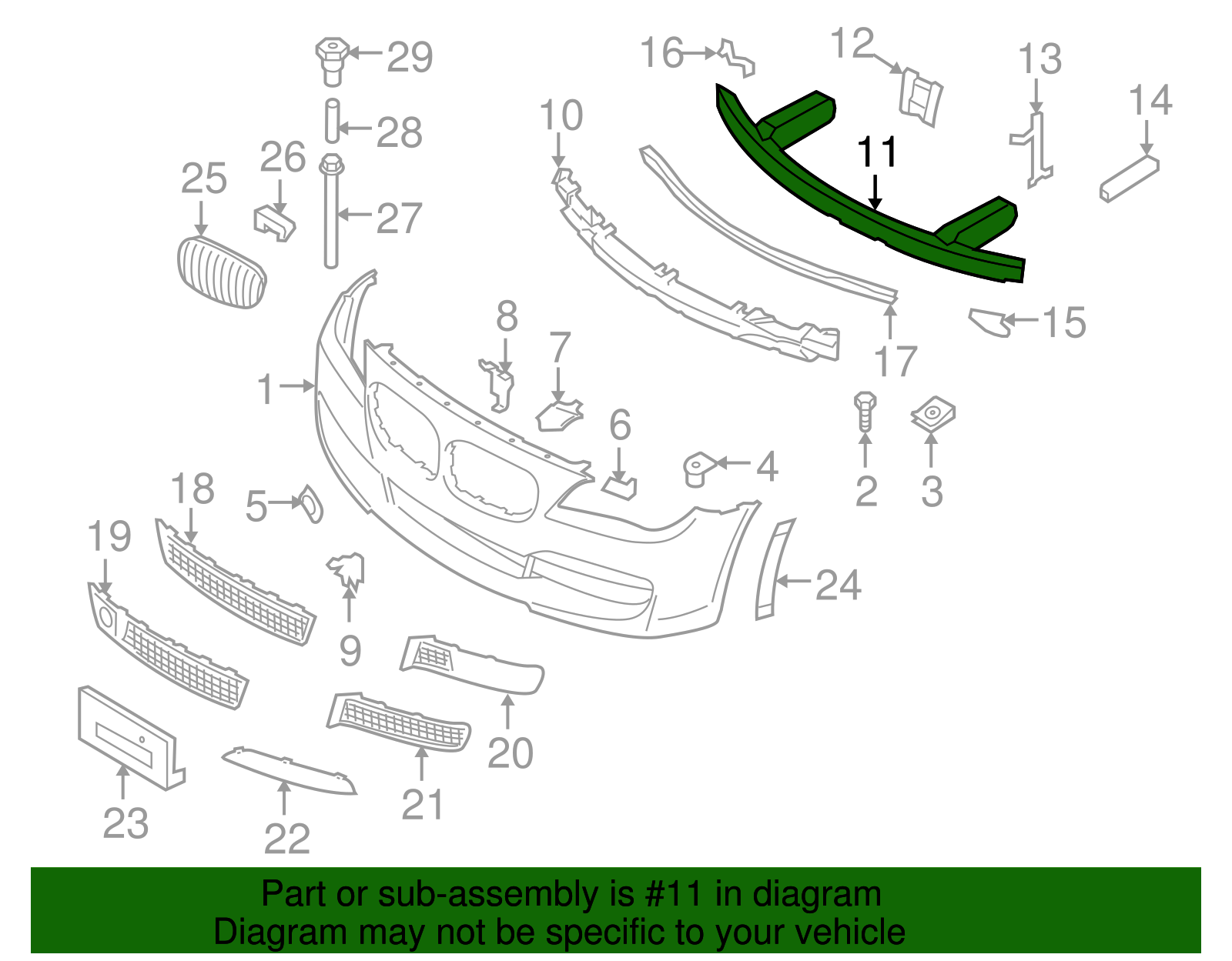 51-11-7-186-899 - Impact Bar - 2009-2015 BMW | BMW Parts Exchange