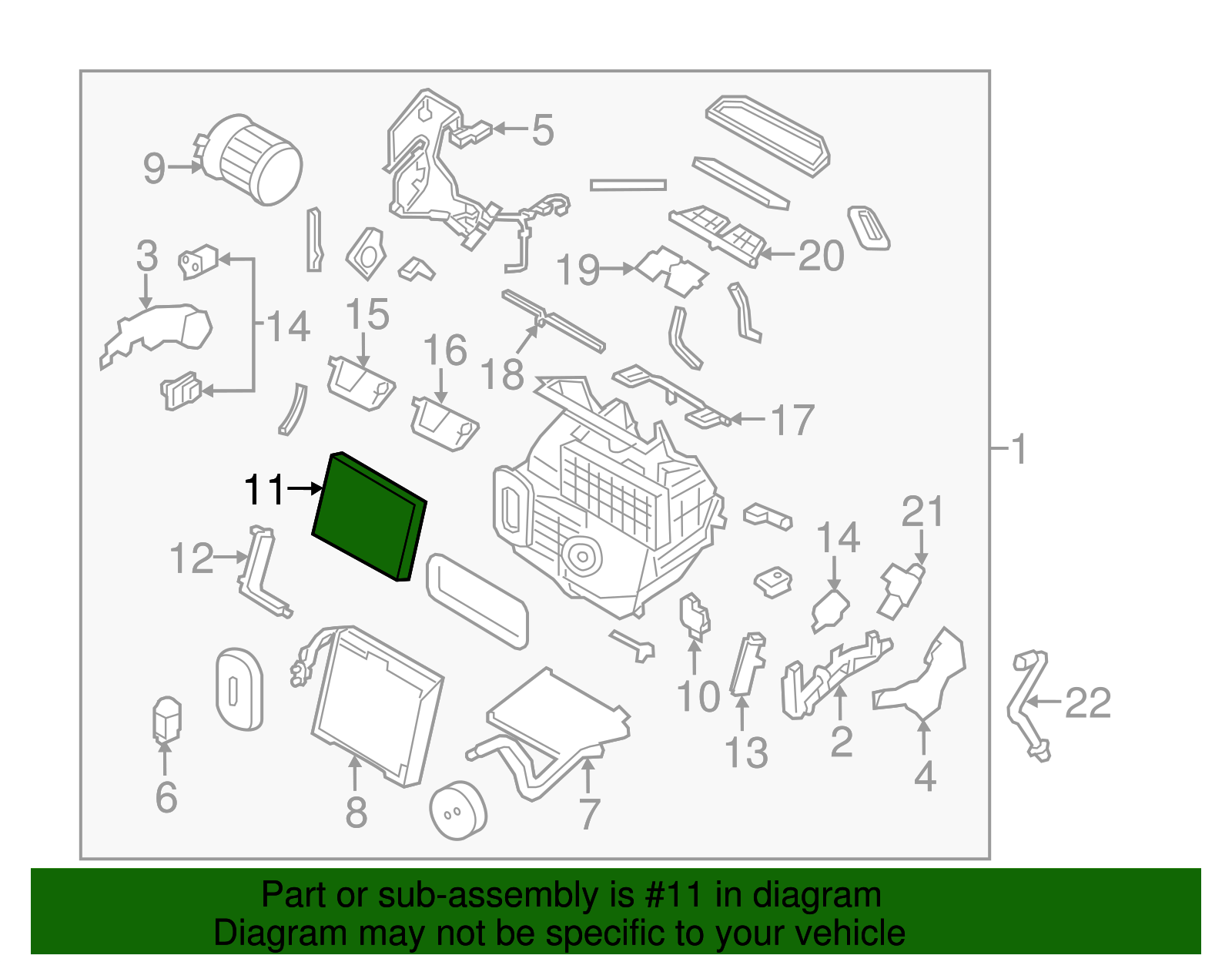 Official Nissan USA 27277-4BU0A - In-Cabin Micro-Filter 2014-2022 ...