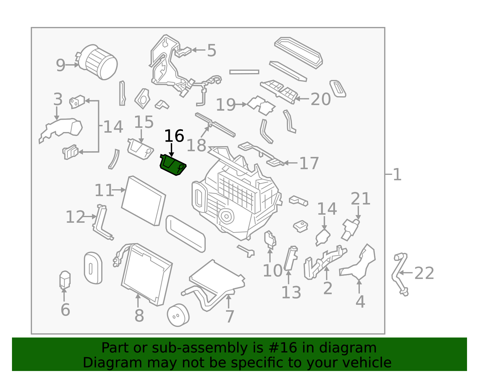 2014-2020 Nissan Rogue HVAC Air Adjustment Control Motor 271B3-4BU2A ...