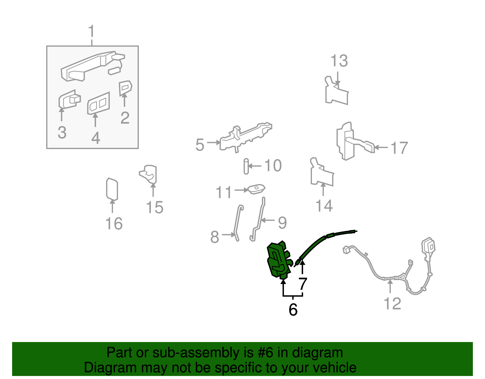 2008-2014 Cadillac CTS Lock Assembly - Driver's Side (LH) 22862242 ...
