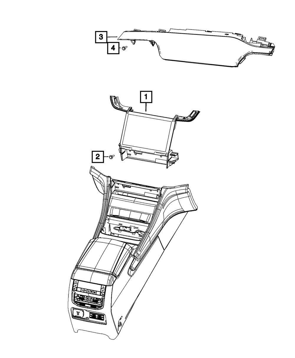 Display Center Stack for 2022-2024 Jeep | OEM Mopar 68428545AJ | Mopar ...