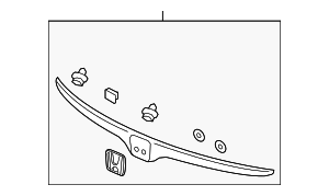 74895-TLA-A01 - 2017-2019 Honda CR-V - Molding Assembly Tailgate ...
