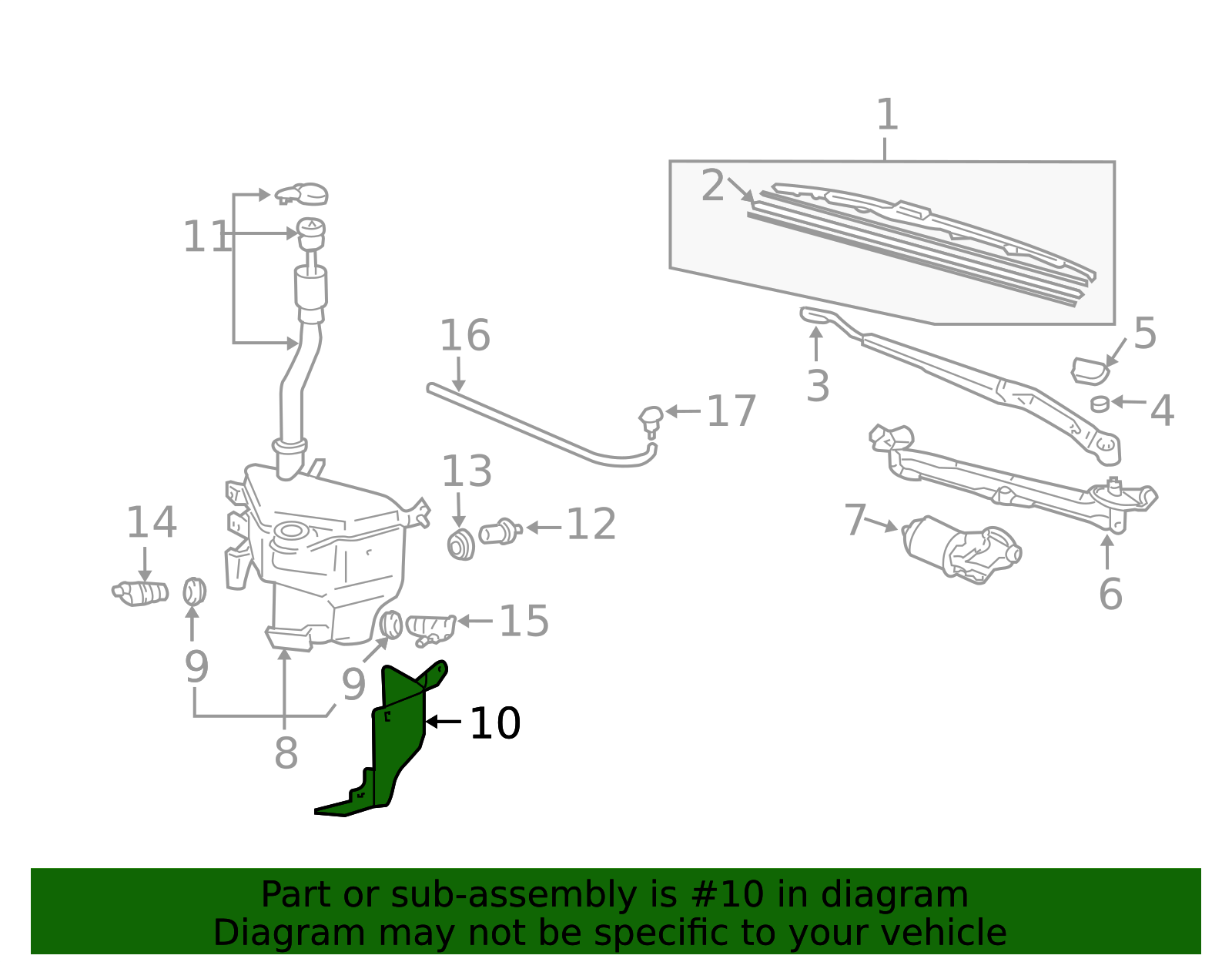 85336-60290 - High-Quality Windshield Washer Pump Heat Shield for 2003 ...