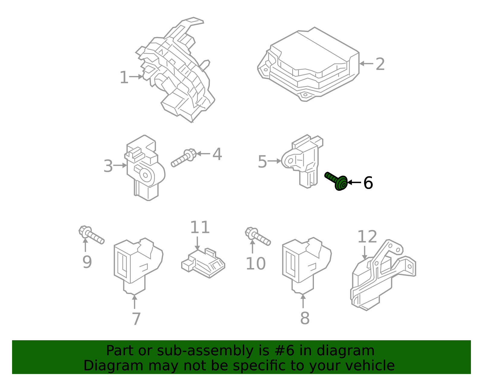 2016-2026 Hyundai Pressure Sensor Screw 95925-3X000 | QuirkParts