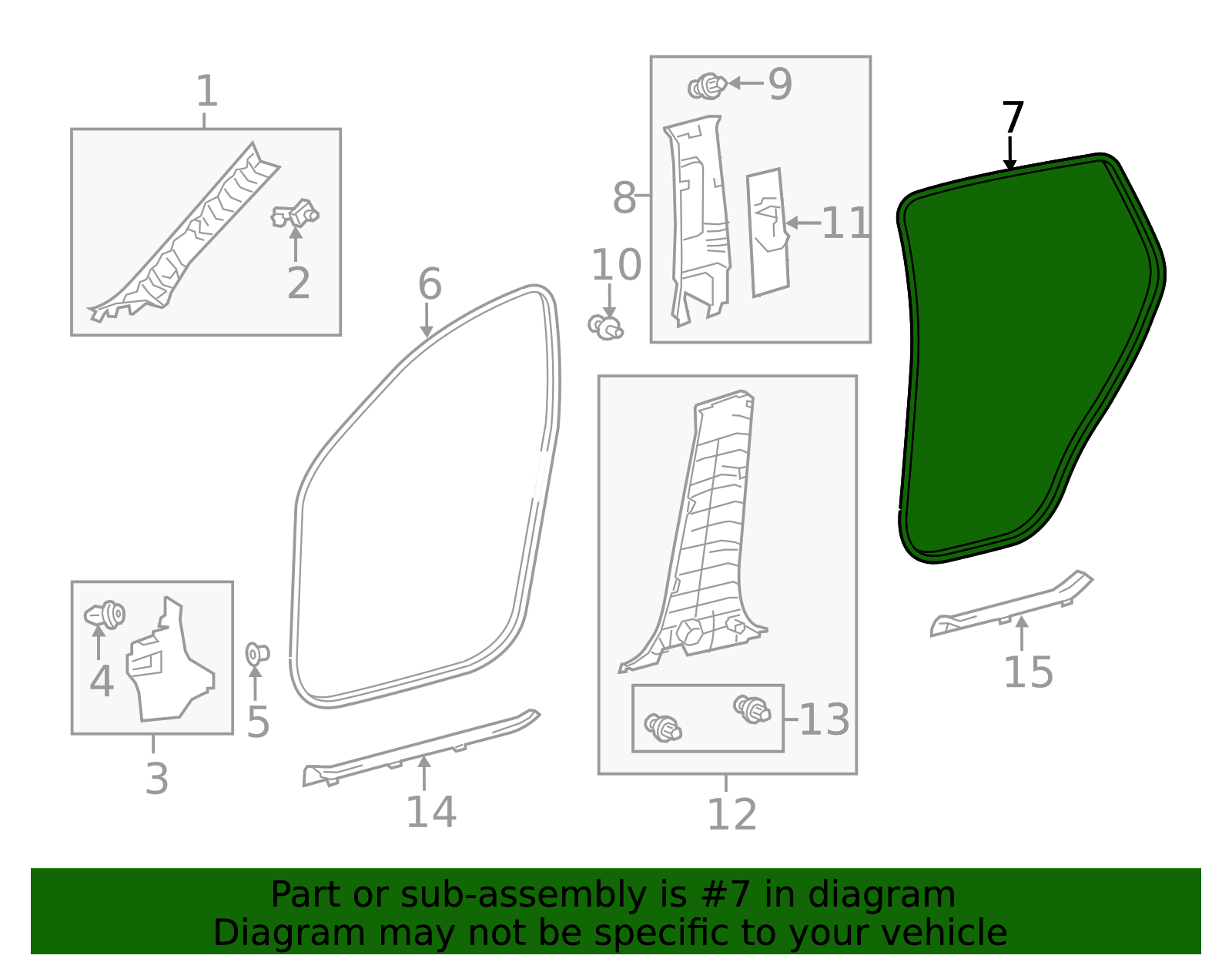 2019-2025 Toyota Surround Weather-Strip 62332-0R060 | Toyota Parts Center