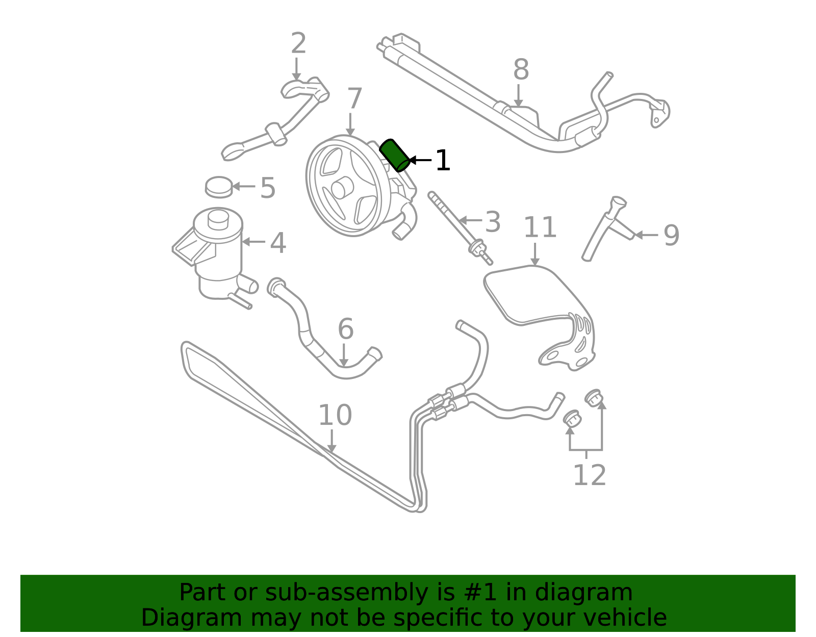 STP-225-RM - High-Quality Motorcraft™ Power Steering Pump for 2005-2010 ...