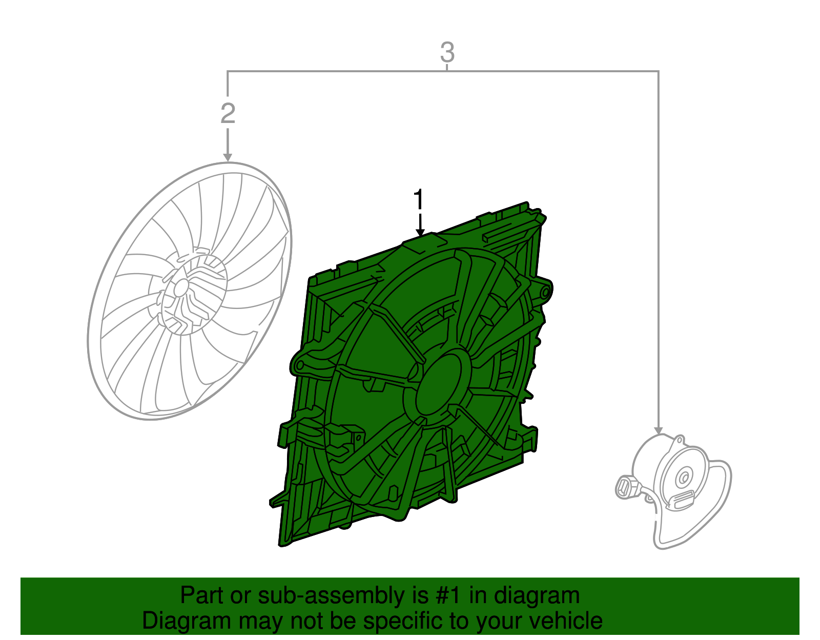 2016-2020 Cadillac CT6 Engine Cooling Fan Shroud 84275029 | Capital ...