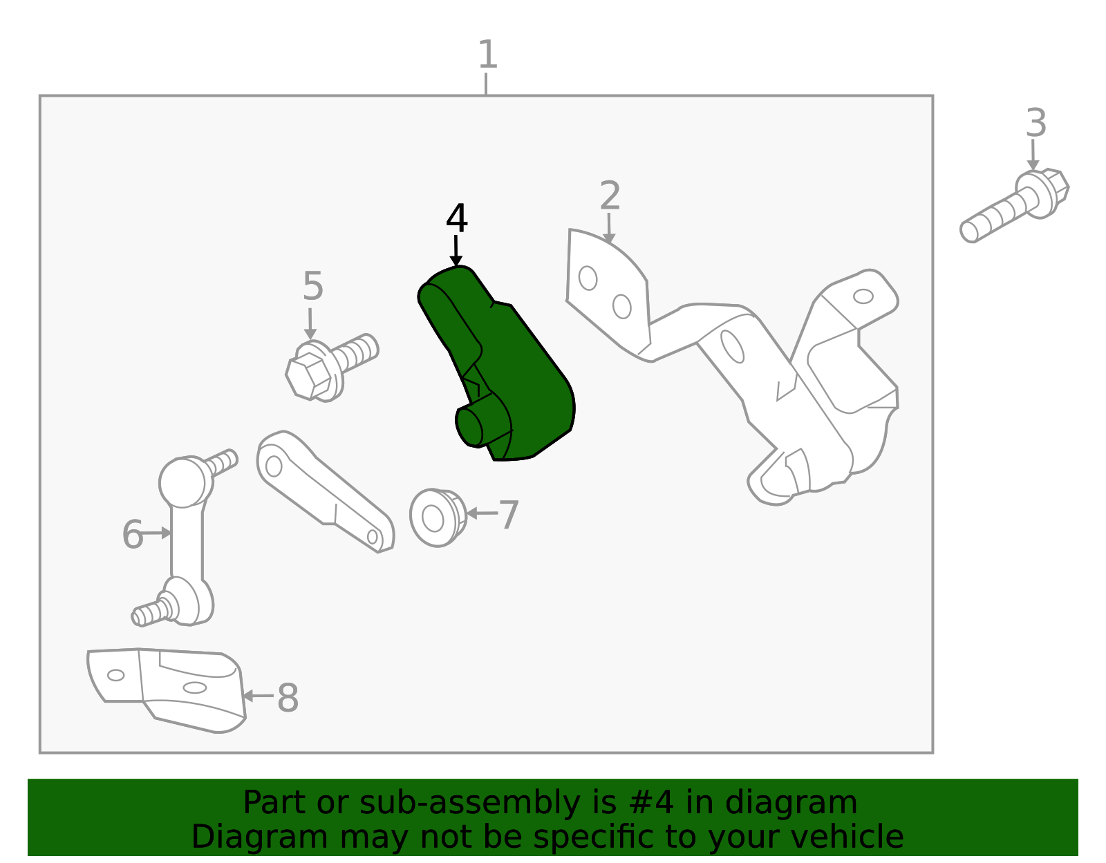 Hyundai - 92191-2B000 - Height Sensor - 2010-2016 Hyundai Genesis Coupe ...