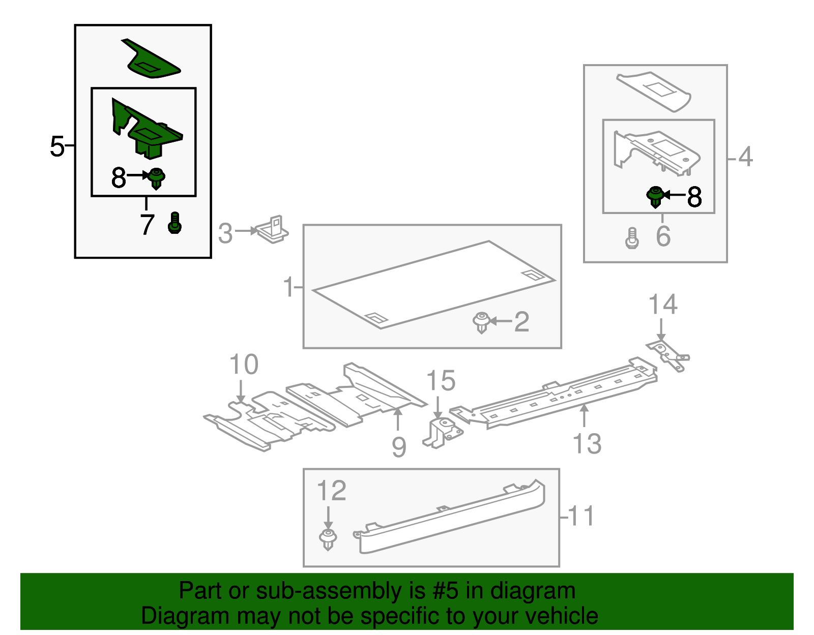 2010-2024 Toyota 4Runner Storage Compartment 58418-35010-C0 | Toyota ...