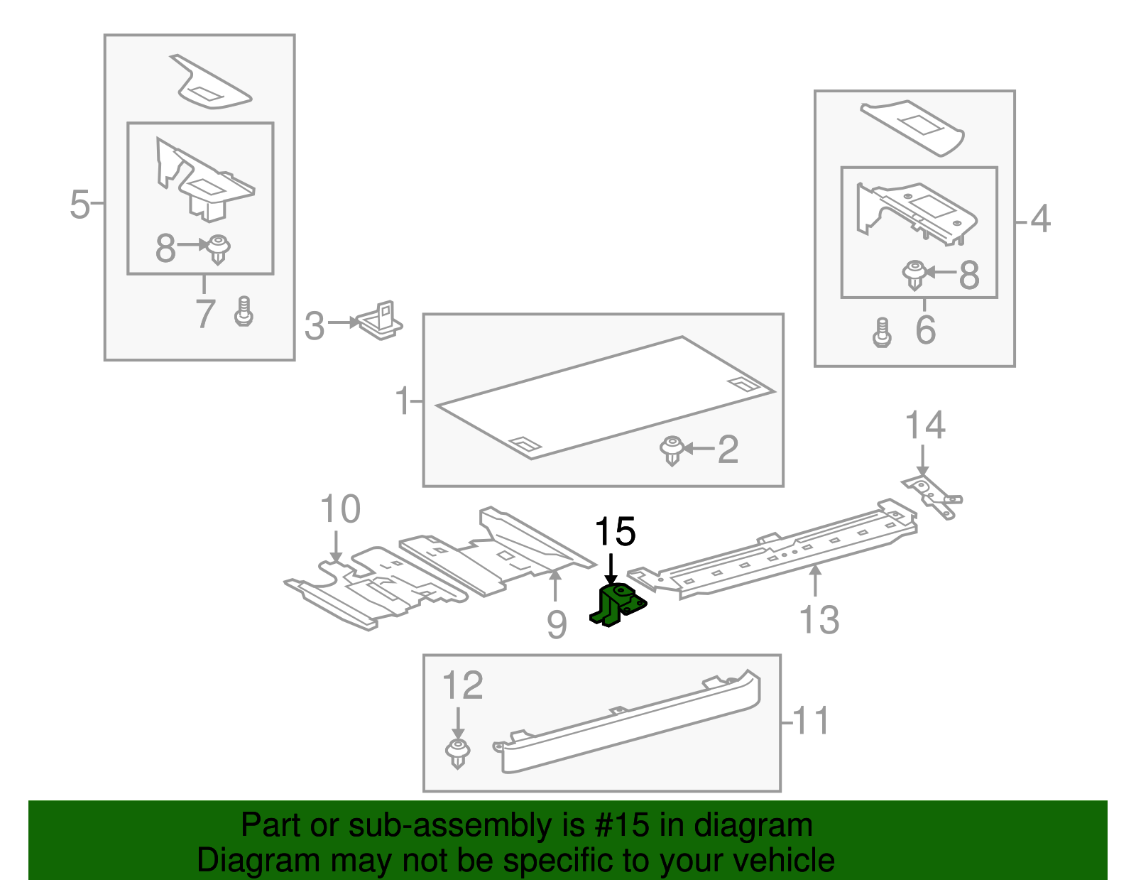 58459-60010 - Reinforcement Side Bracket - 2010-2020 Toyota 4Runner ...