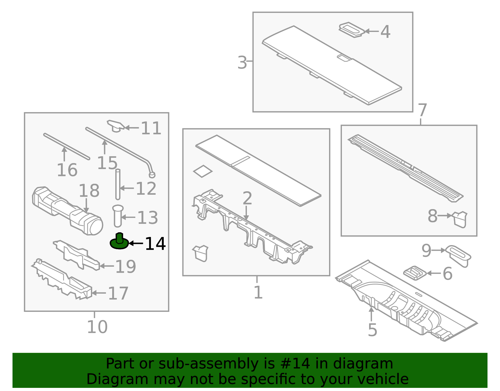 2007-2017 Ford | Utility Tray Bolt | W712384-S439 | Walls' Ford Parts