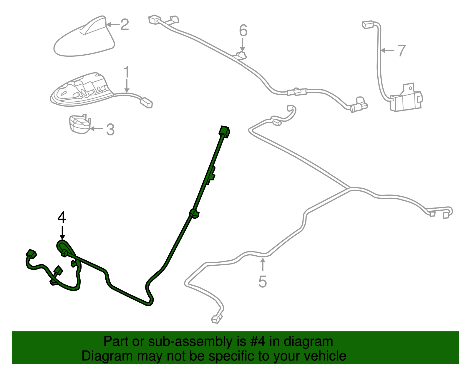 2017-2020 Infiniti Q50 Antenna Cable 28241-4HK1A | Faulkner Infiniti of ...
